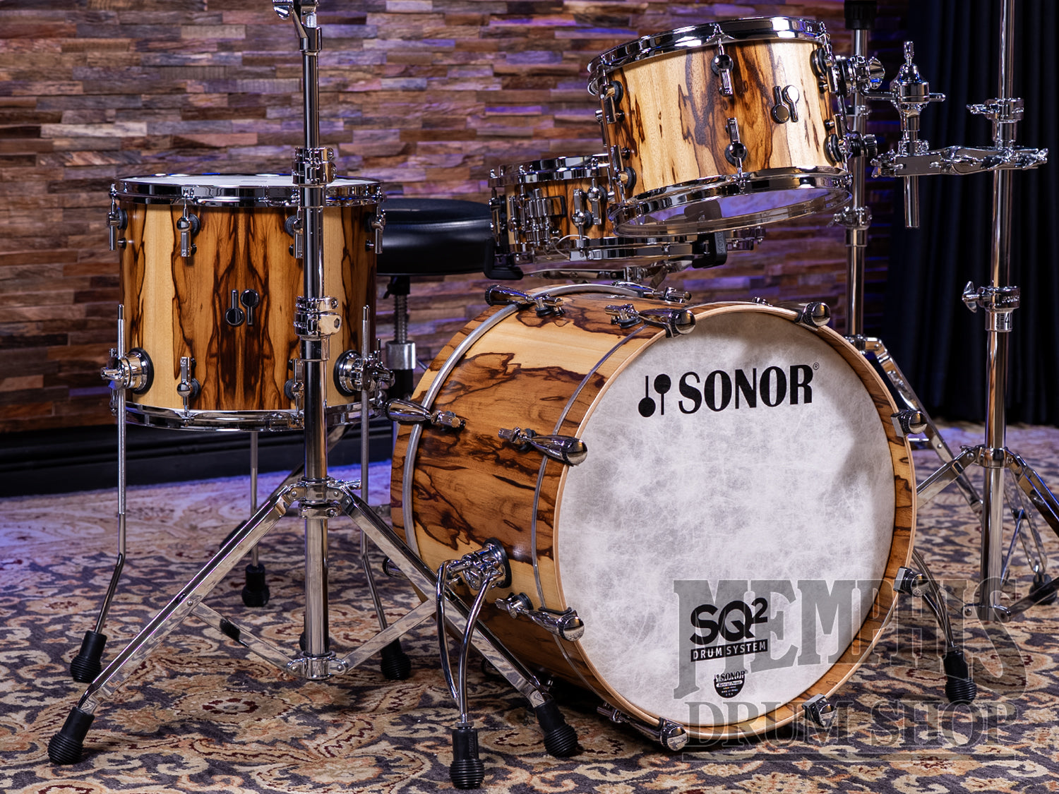 Sonor SQ2 Series Medium Beech Drum Set 20/12/14 - African Marble Semi ...